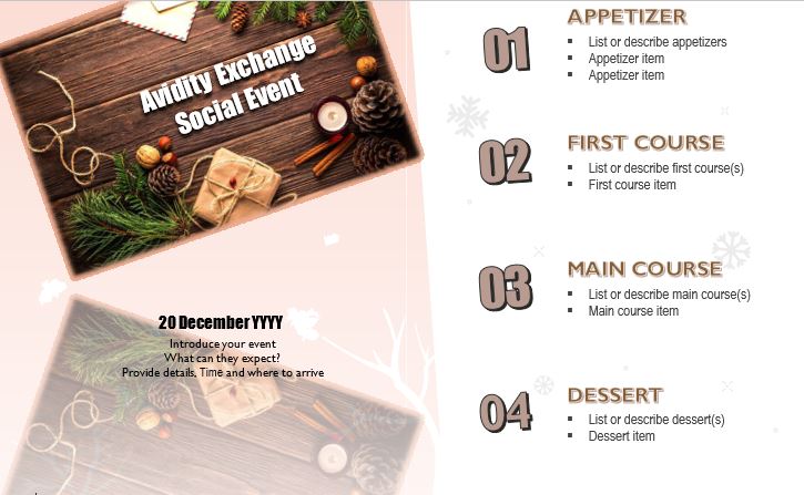 Printable [PDF]-Social Event Flyer 3 – Avidity Exchange LLC